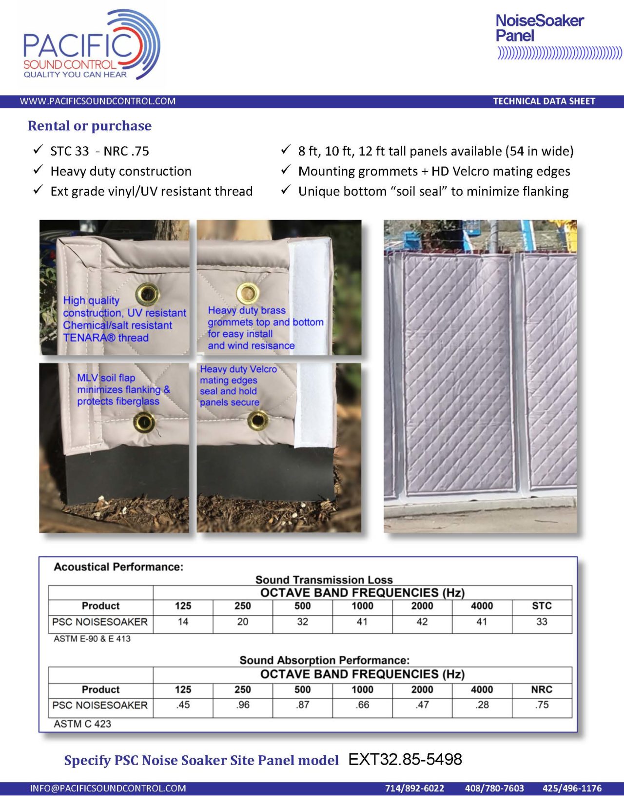 Noise Soaker | Pacific Sound Control